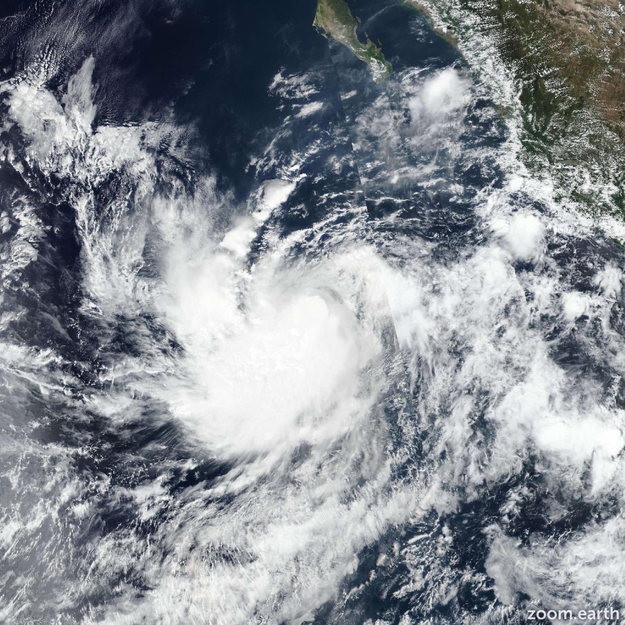 Hurricane Narda 2025 | Zoom Earth